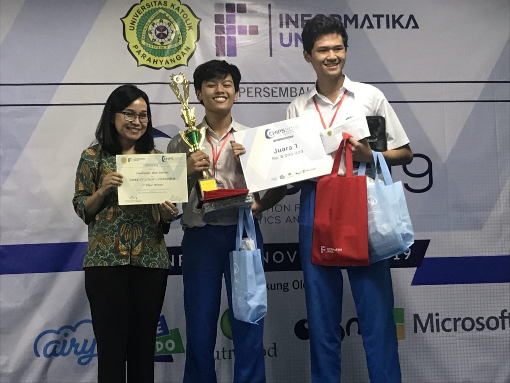 St Louis 1 Surabaya Keluar Sebagai Pemenang CHIPS 2019 - Program Studi Informatika